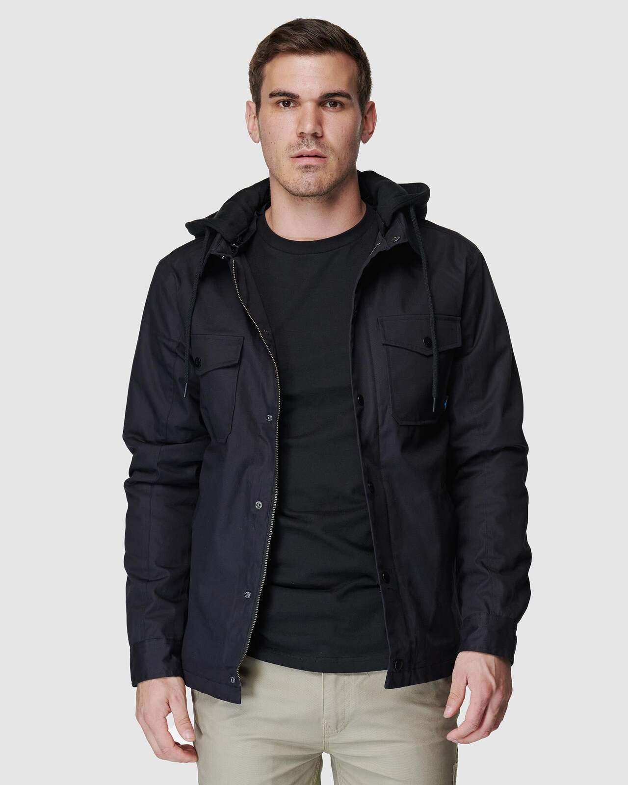 Mens Utility Jacket Black - SafetyHQ